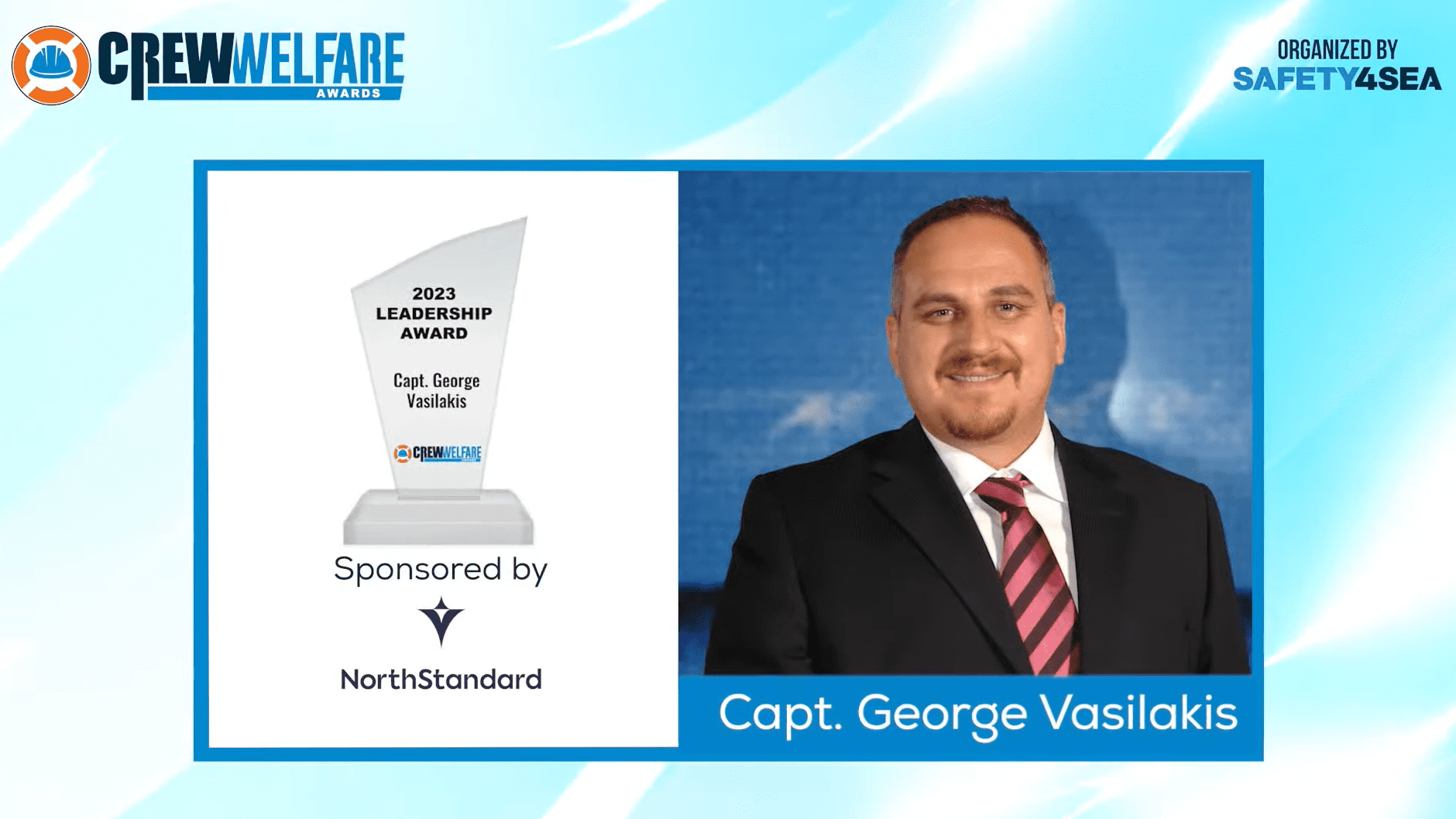 Captain George receives SAFETY4SEA Crew Welfare Award - Scorpio